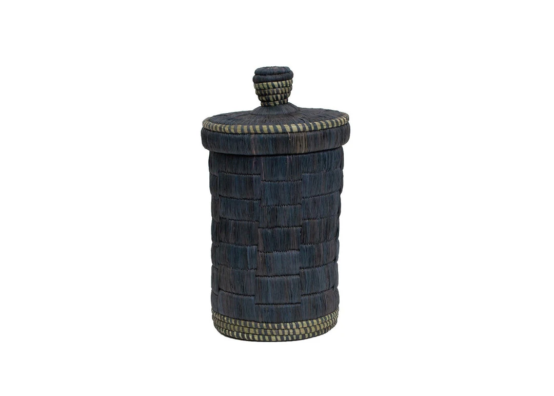 Chic and Modern KAZI Tall Raffia Slate Box for - Exclusively at MADE ...